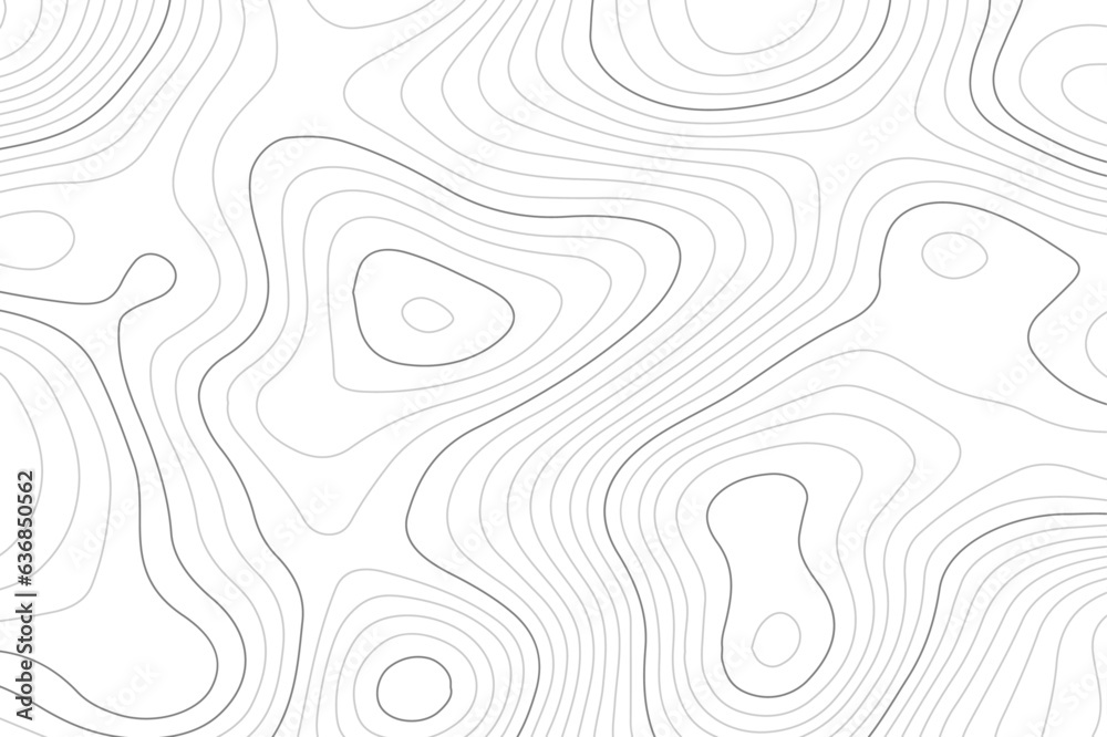 Abstract wavy topographic map. Abstract wavy and curved lines ...