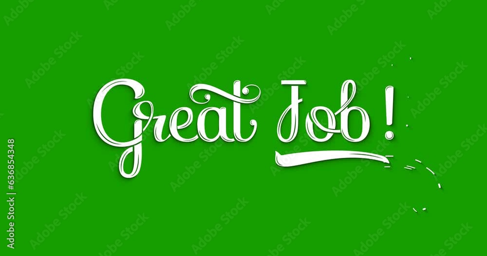 Great job animation text in 3 clips video on the green screen with ...