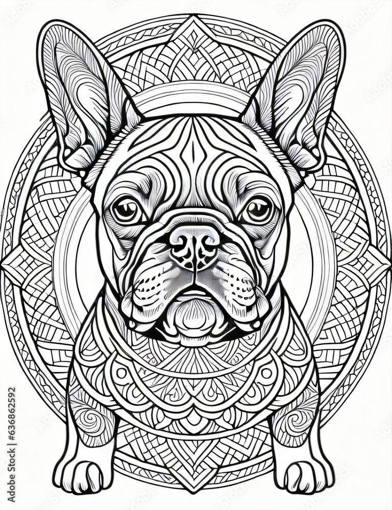 french bulldog Dog Breed Coloring Pages for Relaxation. Coloring Pages ...
