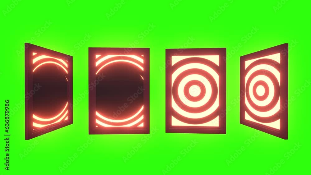 Illusion Photo frame.Abstract illusion rounds in a square photo frame ...