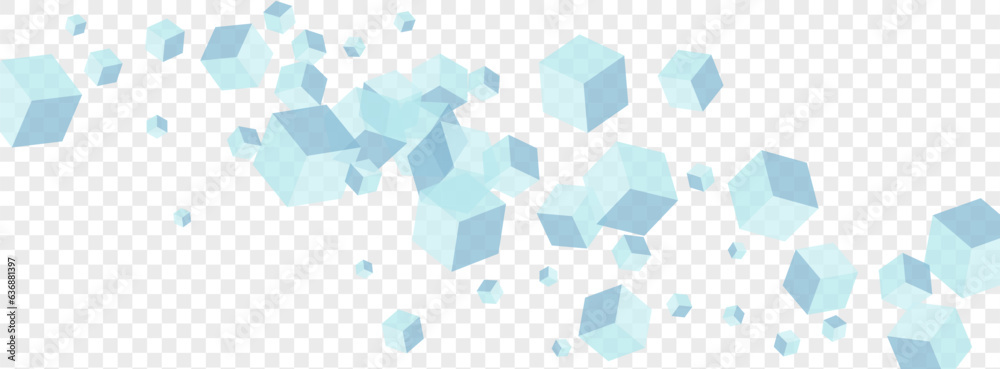 Monochrome Block Background Transparent Vector. Box Flying Template ...