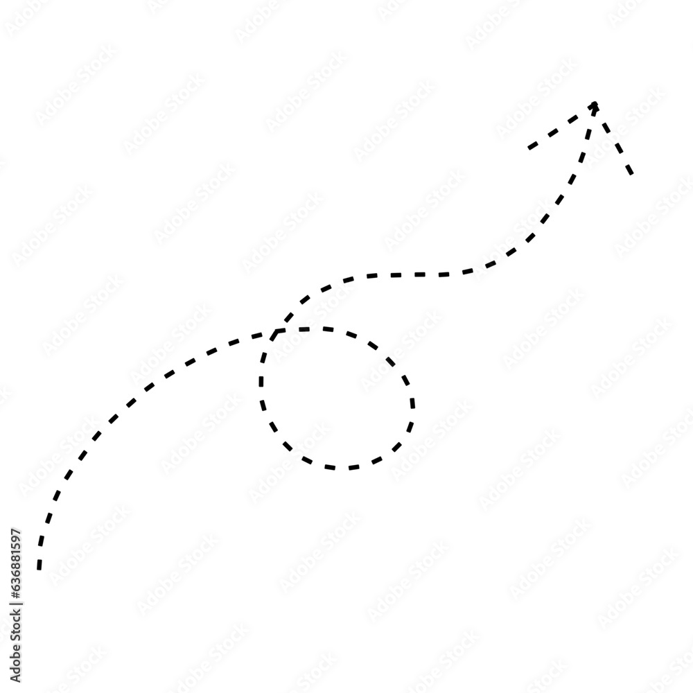 arrow, mark, dotted line, element, illustration, scheme, connect ...