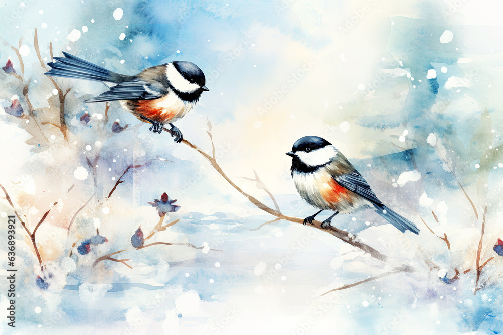 Christmas Poster. illustration of Christmas Background with branches of ...