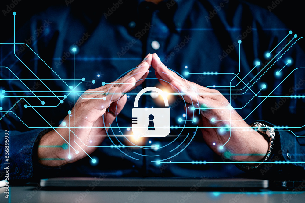 padlock, technology, future, digital, circuit, security, development ...