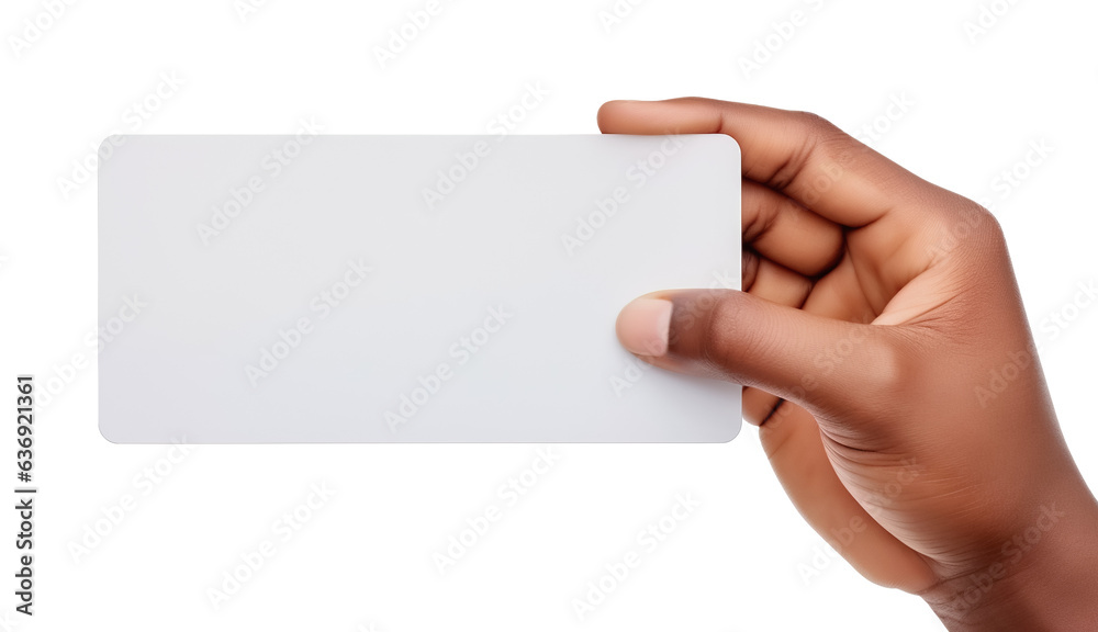 Close up man holding white paper blank for letter paper on a ...