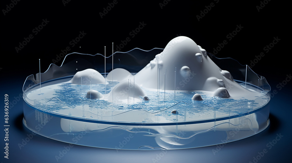 Climate change concept model biodiversity action impact on our planet ...