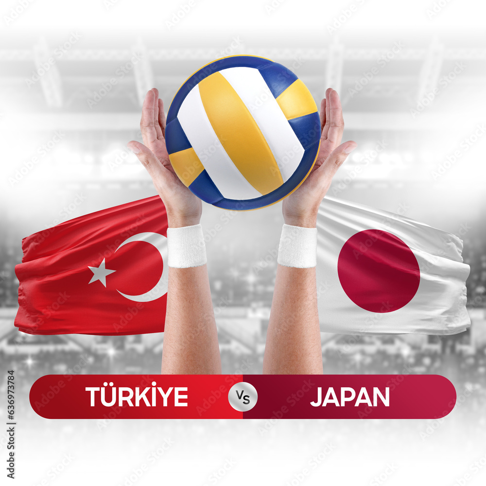 Turkiye vs Japan national teams volleyball volley ball match ...