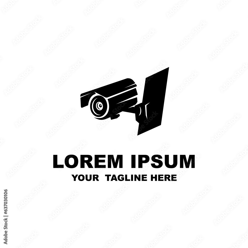 Hidden camera logo, cctv logo design template, icon, safety and ...