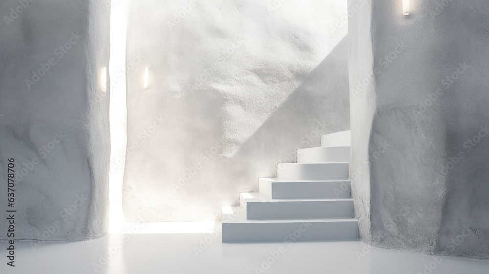 Minimalistic white interior, raw limestone texture, textured stone ...