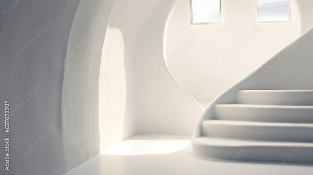 Minimalistic white interior, raw limestone texture, textured stone ...