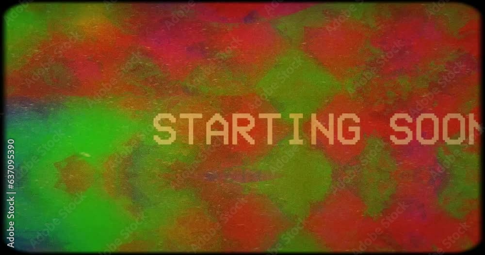 Animated Stream screen - Starting Soon - retro background 4k Stock 비디오 ...