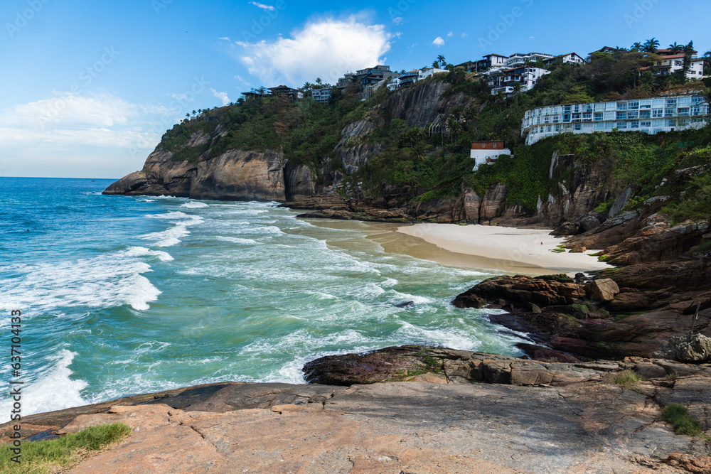 Joatinga Beach, a paradise in Rio de Janeiro, Brazil. Sunny day in the ...