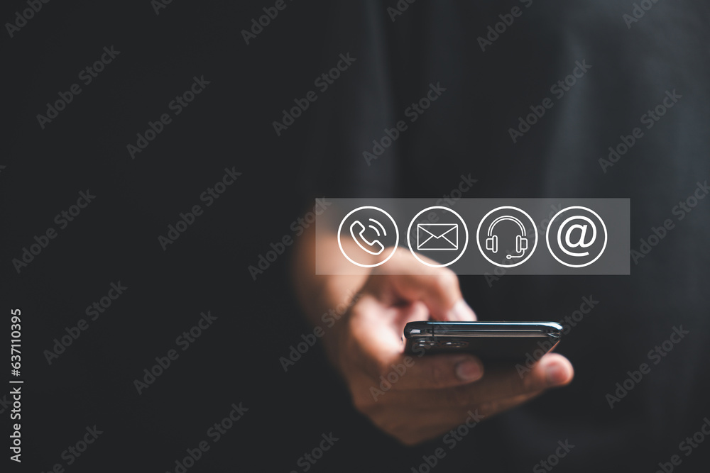 Website contact us page featuring customer support hotline connections ...