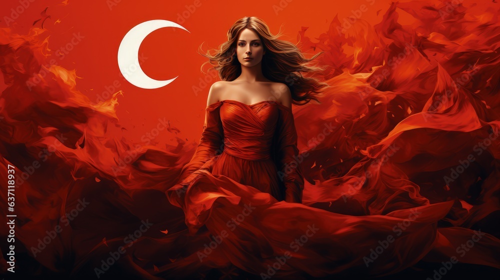 Republic Day in Turkey 29 Ekim National Day of Turkey and the partially ...