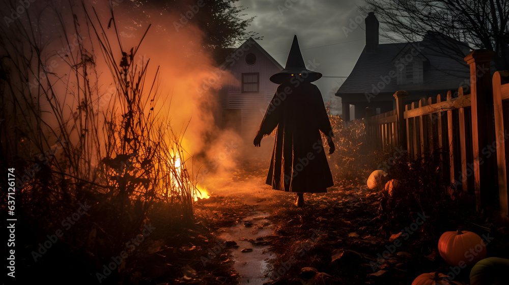 scary halloween witch Stock Photo | Adobe Stock