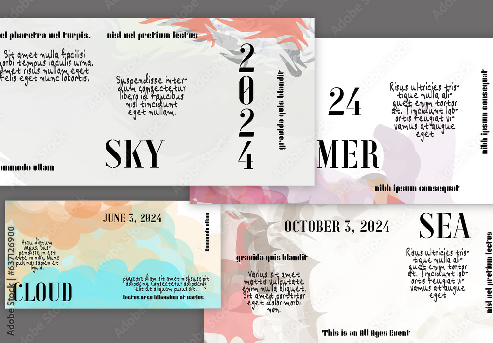 Web Banner With Transparent Overlapping Shapes Creating Vector ...