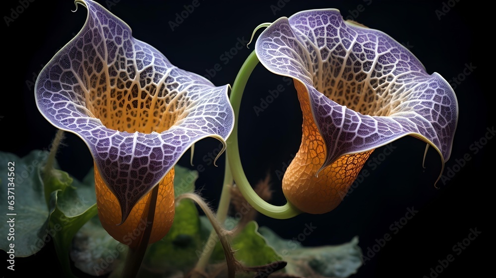 Aristolochia gigantea (giant Dutchman's pipe) Stock Photo | Adobe Stock