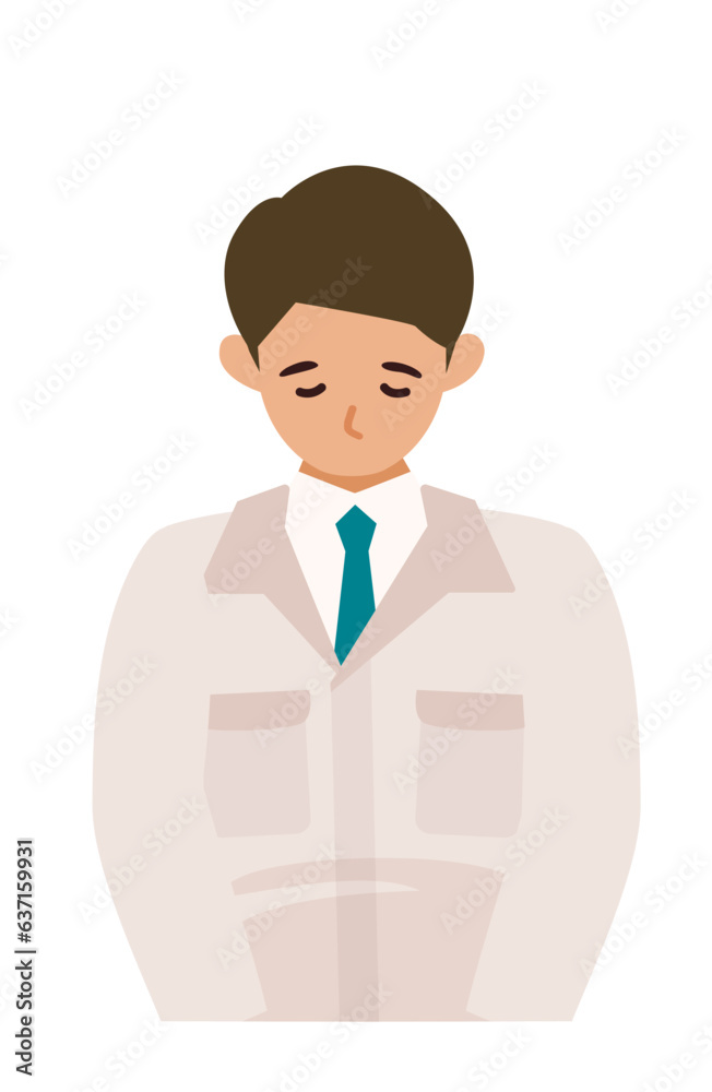 Man wearing factory worker uniform. Factory worker Man cartoon ...