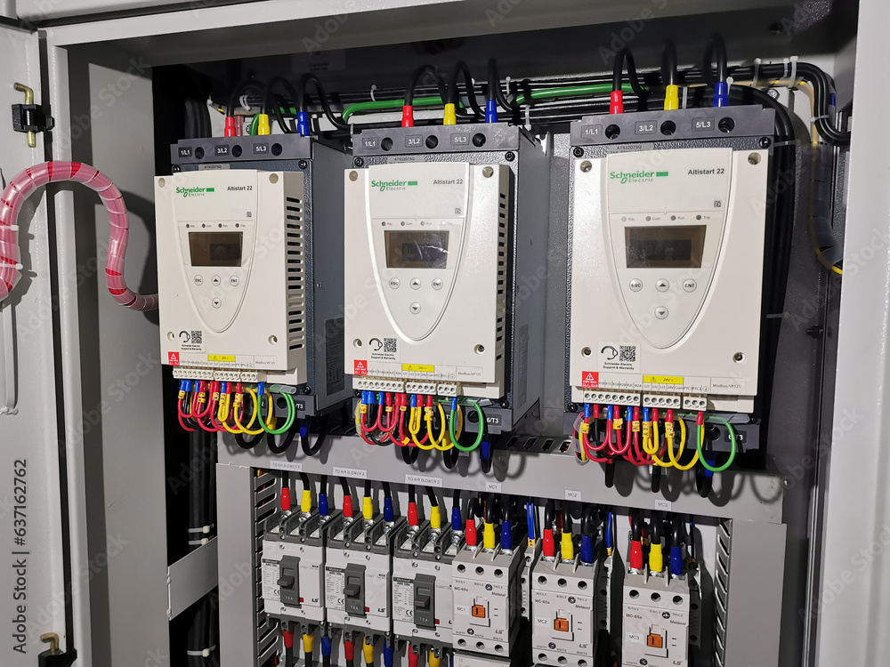 Image of variable speed drive units controlling for electric current ...