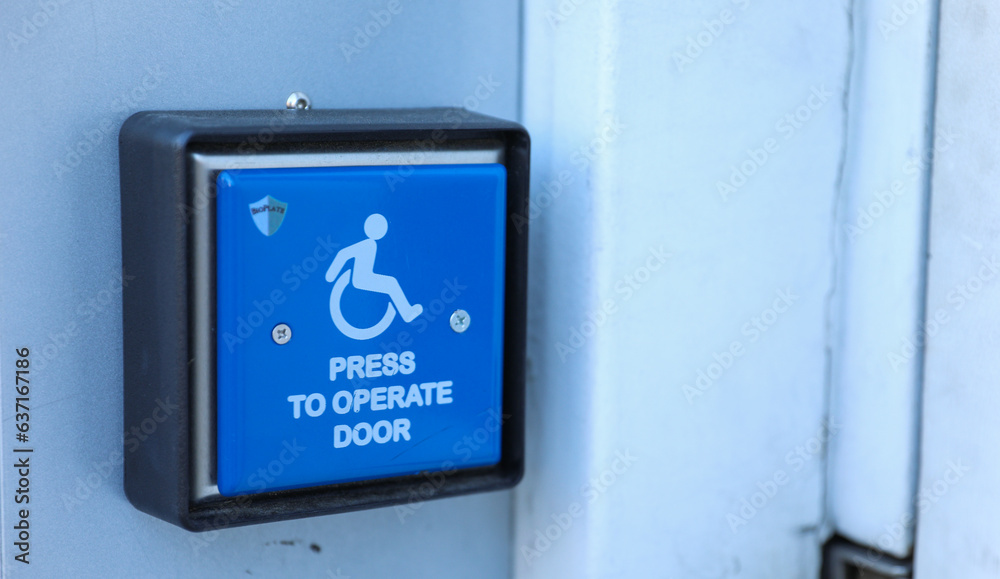 blue handicap sign, universal emblem of accessibility and inclusivity ...