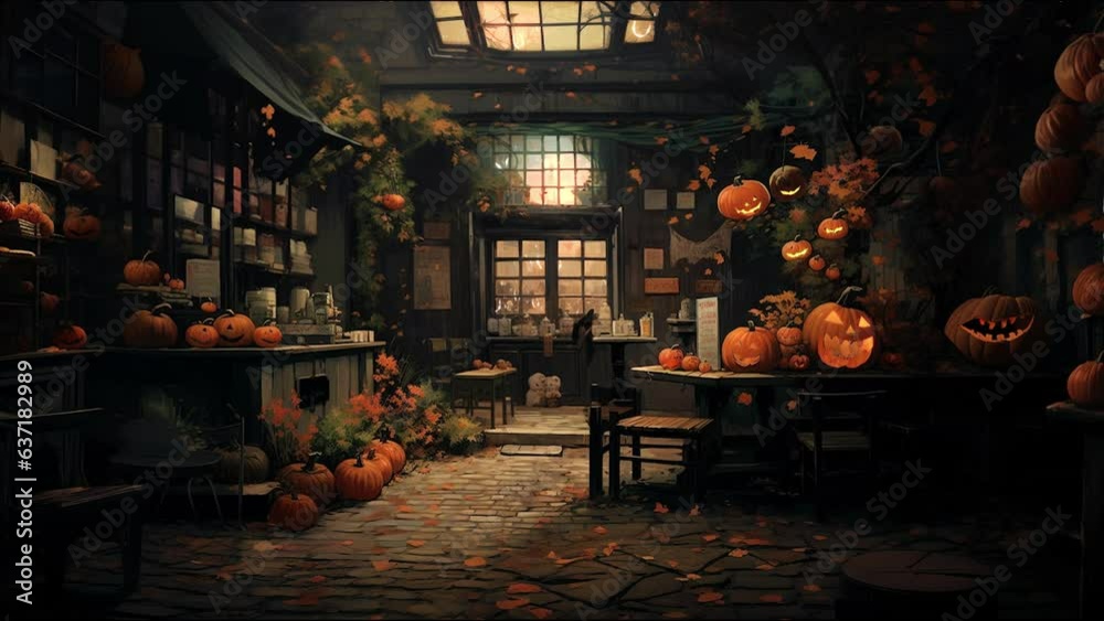 Unleash Halloween vibes with VTuber Lo-fi animation. Spooky beats ...