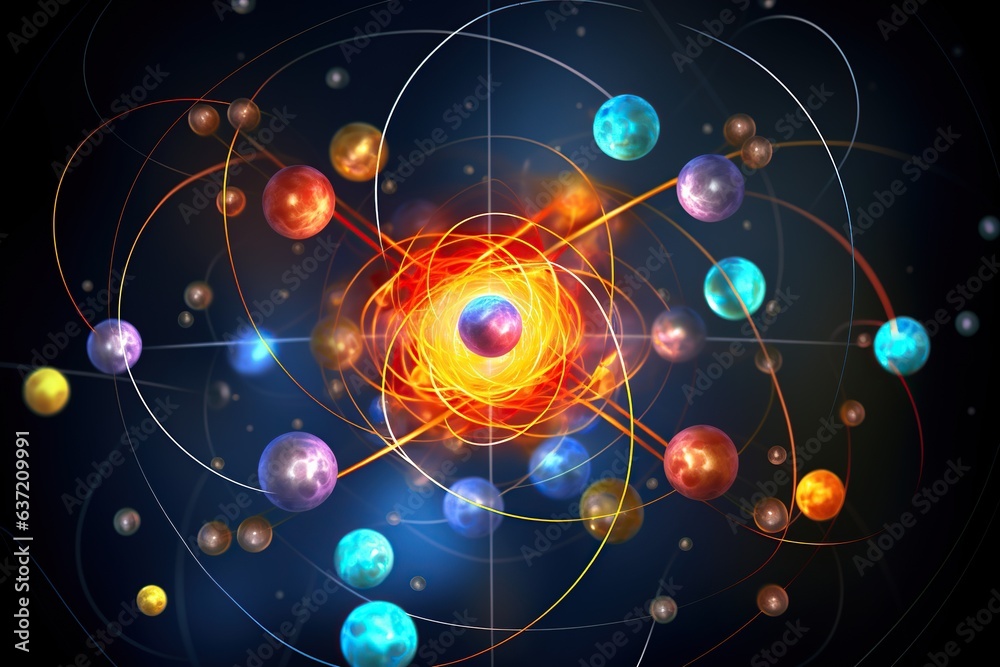 The atomic nucleus is the small, dense region consisting of protons and ...