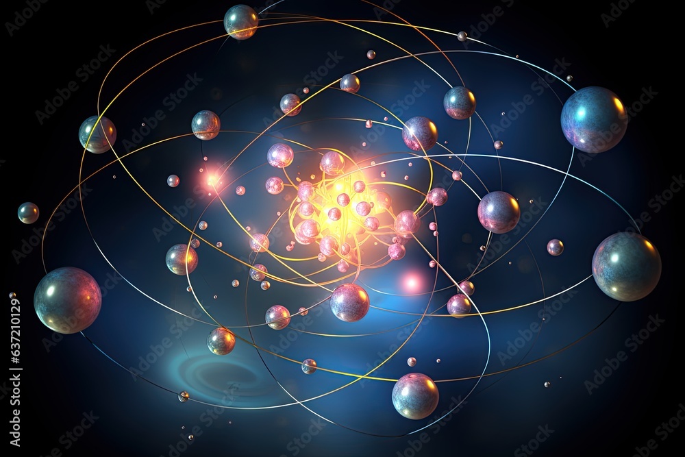 The atomic nucleus is the small, dense region consisting of protons and ...