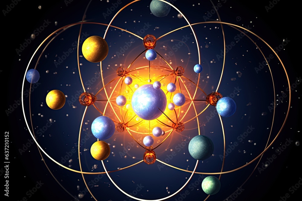 The atomic nucleus is the small, dense region consisting of protons and ...