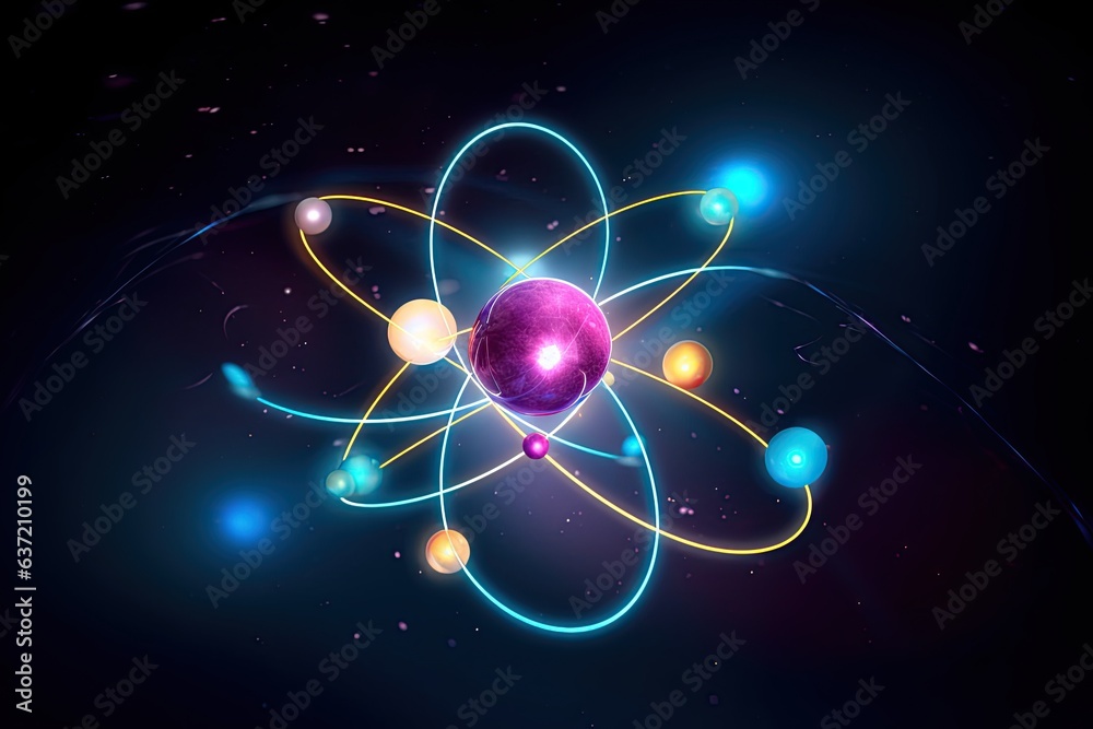 The atomic nucleus is the small, dense region consisting of protons and ...