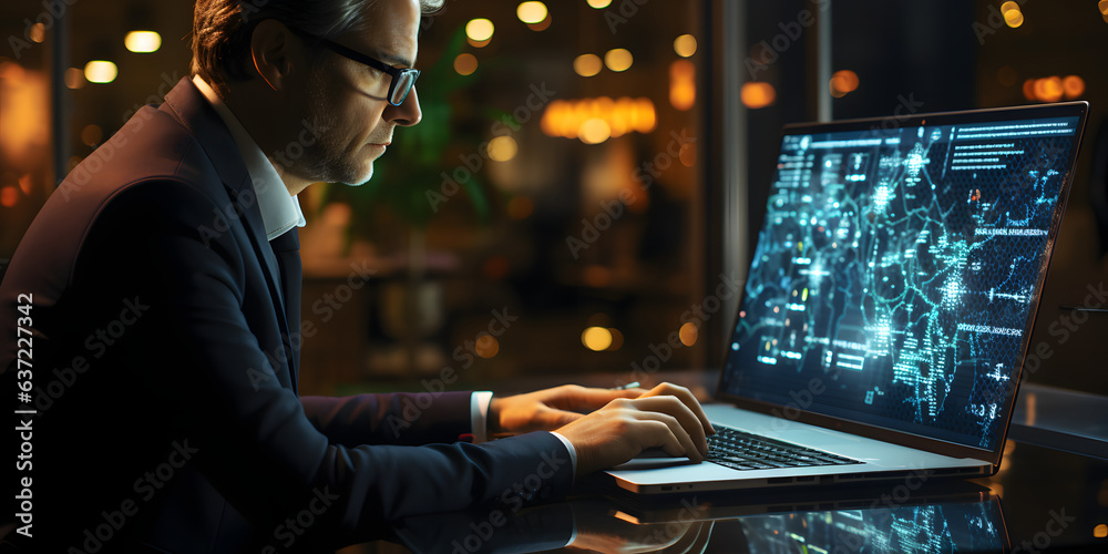 Foto de Chatbot, Chat with AI, Artificial Intelligence, Businessman ...