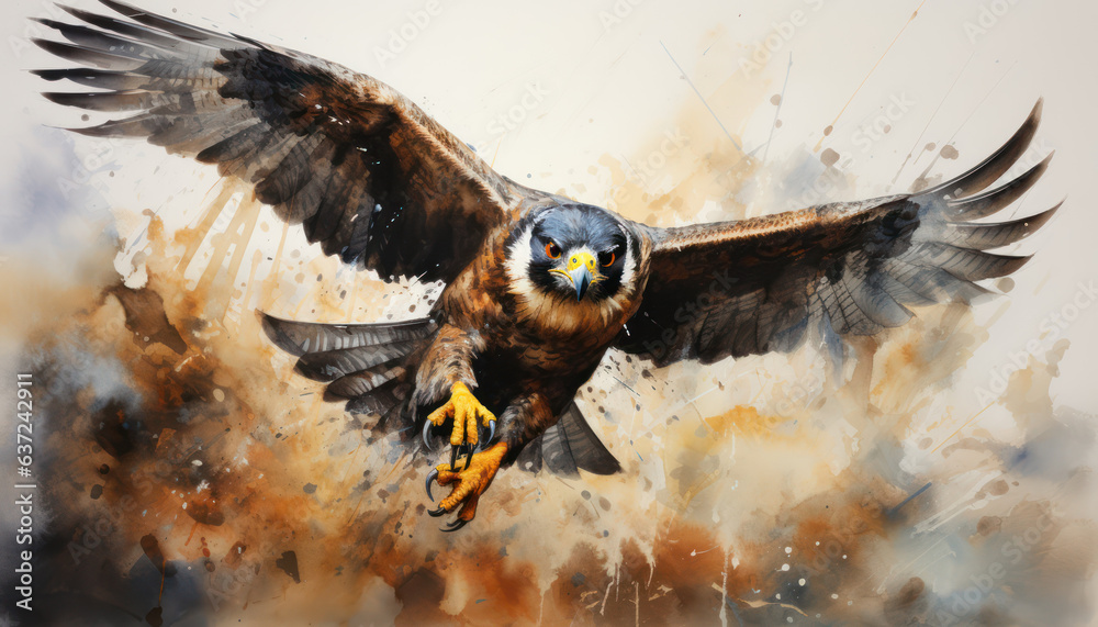 eagle in the sky : red tailed hawk : eagle in flight : hunter eagle : a ...