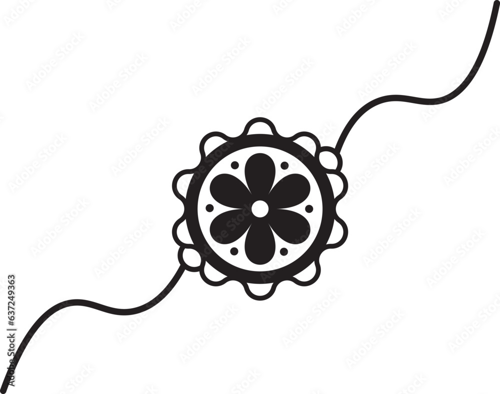 Vetor de Rakhi Icon for Raksha Bandhan. Brothers and Sisters An Indian ...