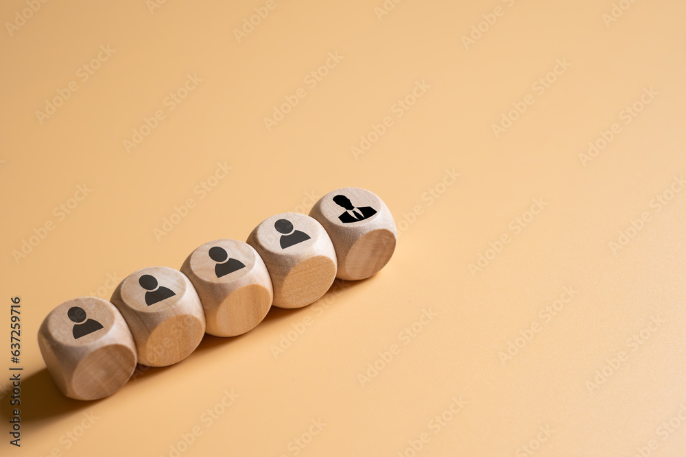 Entrepreneur or high level business management icon show leadership ...