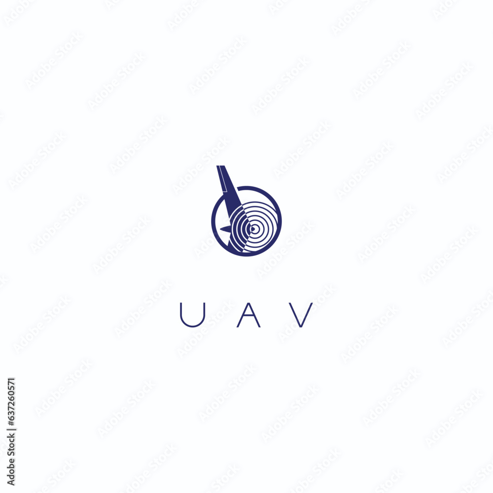 Drone, UAV shop logo, poster. Drone icons set. Collection of 4 drone's ...