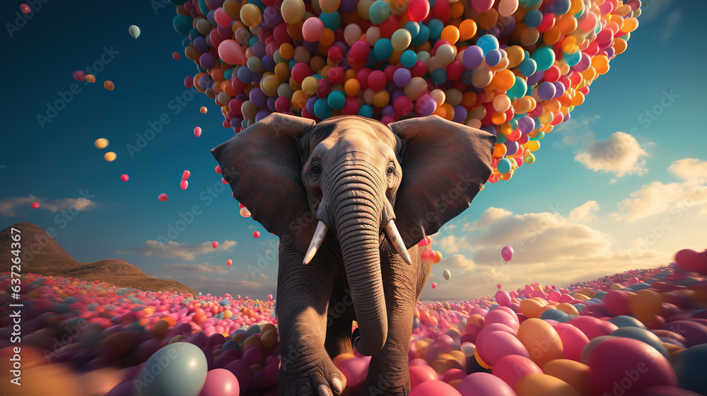 Elephant balloon store