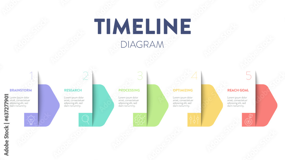 Business project timelines diagrams layout template for slide ...