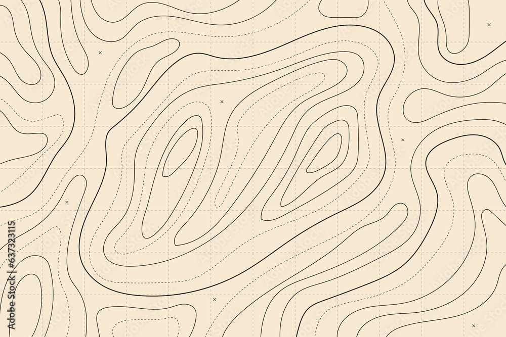 Topographic map background concept. Abstract background with landscape ...