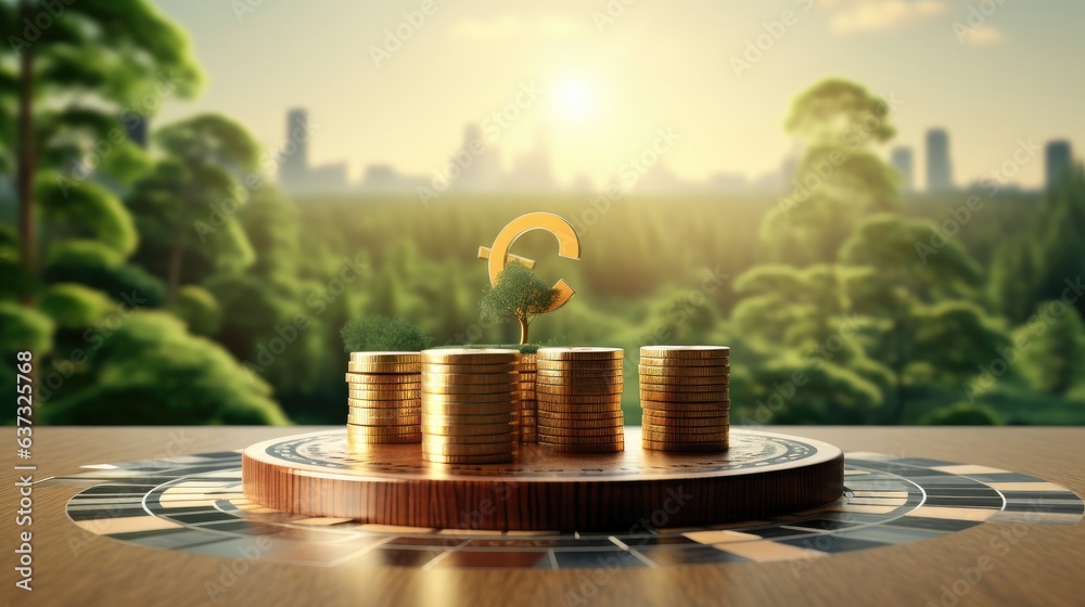 Green Economy, Business, Stock, Coins, Nature, Trees, Renewables ...