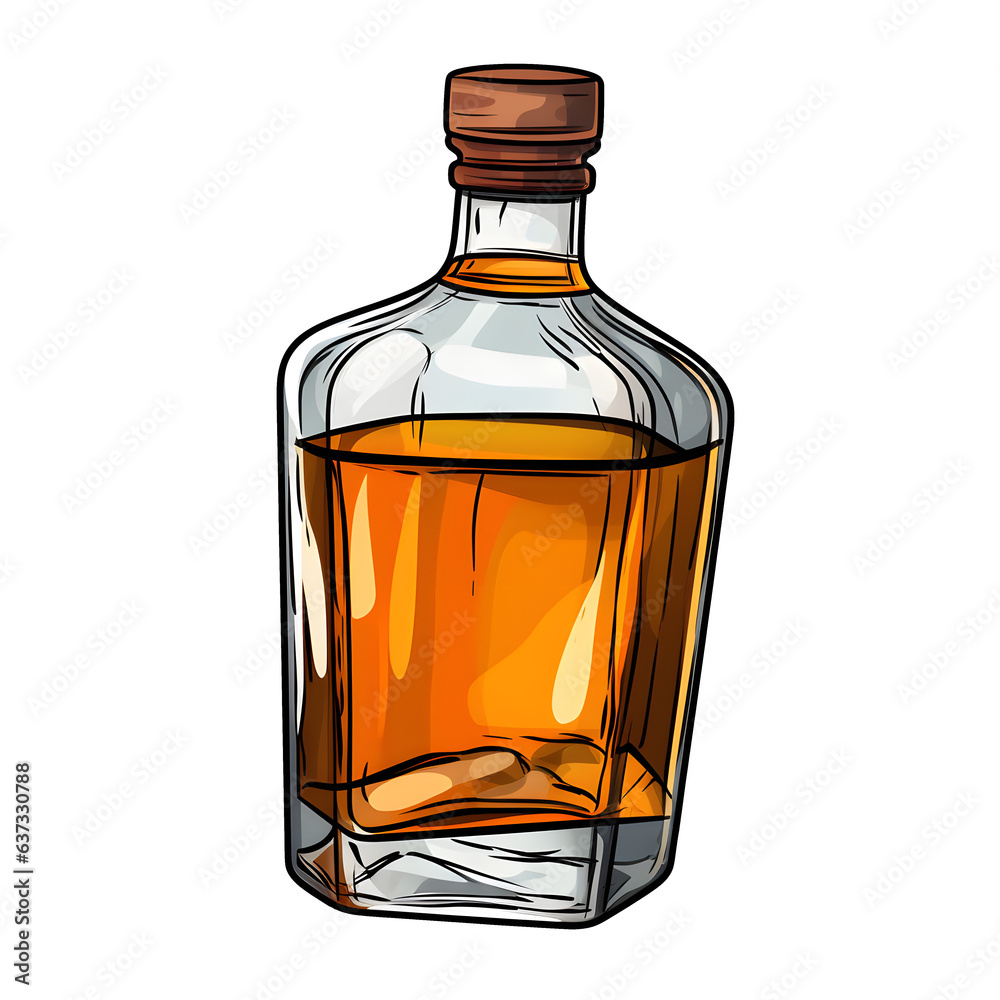 Cartoon Liquor Bottle at Jo Perez blog