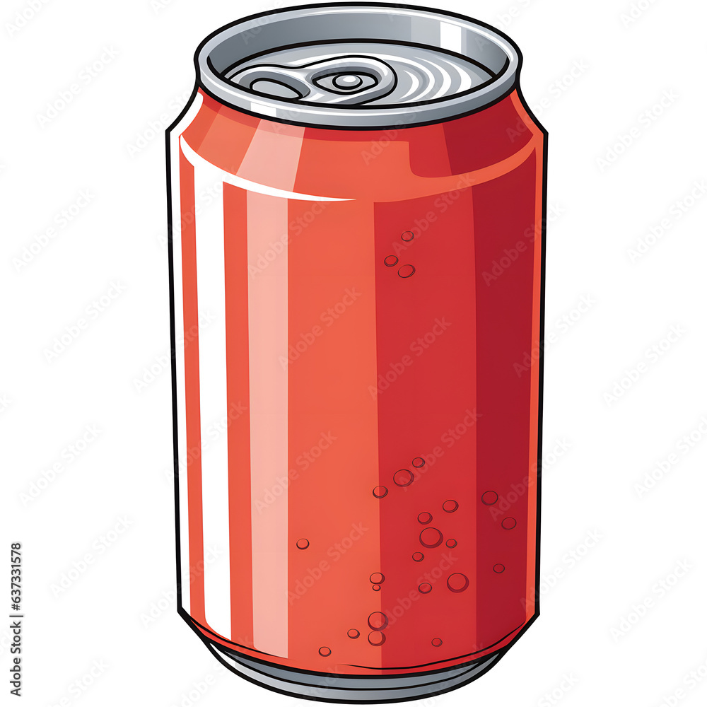 cartoon can of soda clipart, transparent background Stock Illustration ...