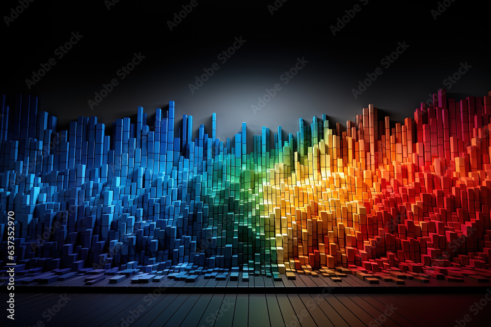 Colorful abstract background charts, digital financial chart diagrams ...