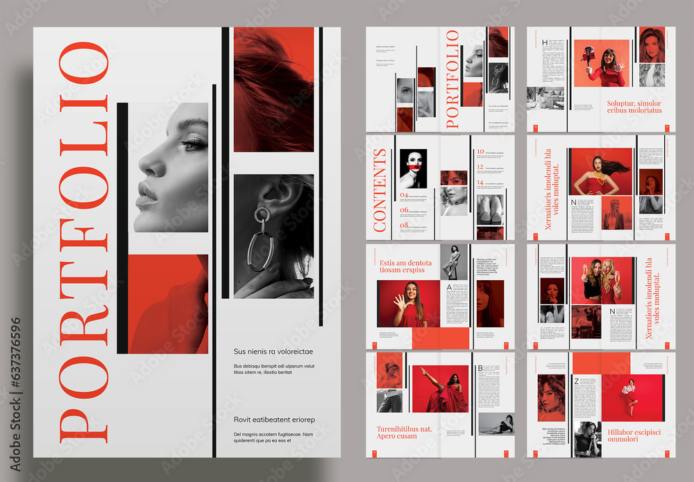 Portfolio Layout Stock Template | Adobe Stock
