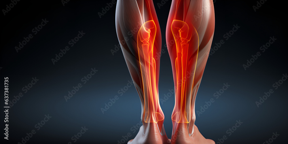Human Skeleton System Leg Bone Joints Anatomy, Leg Bone Joints of Human ...