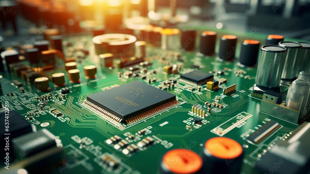 High-tech automated assembly line for circuit board installation and ...