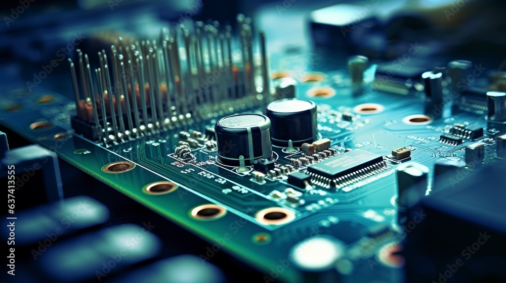 High-tech automated assembly line for circuit board installation and ...