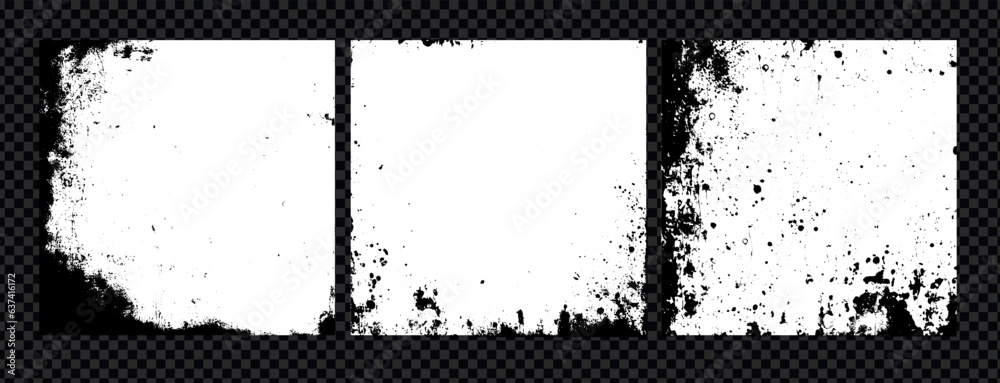Realistic texture overlay background, worn paper effect. Texture stamps ...