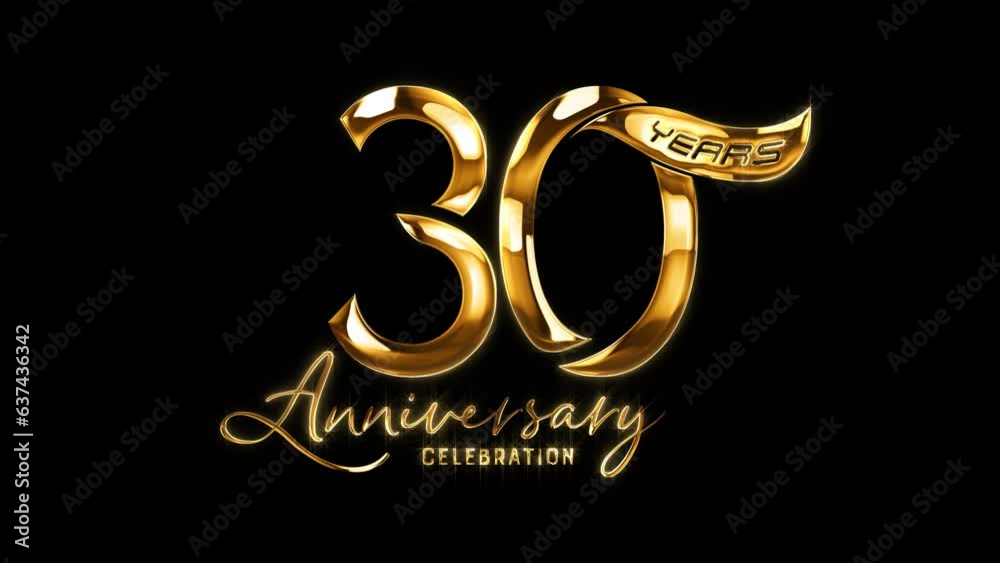 Congratulations on 30th Happy Anniversary, Transparent Background ...