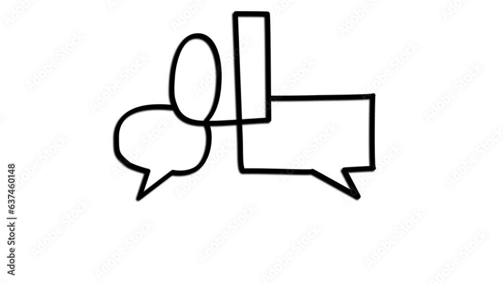 Message bubble icons. Chat design. Vector message board. Vector ...