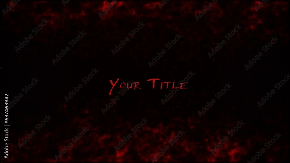Halloween Horror Movie Intro Title Stock Template | Adobe Stock