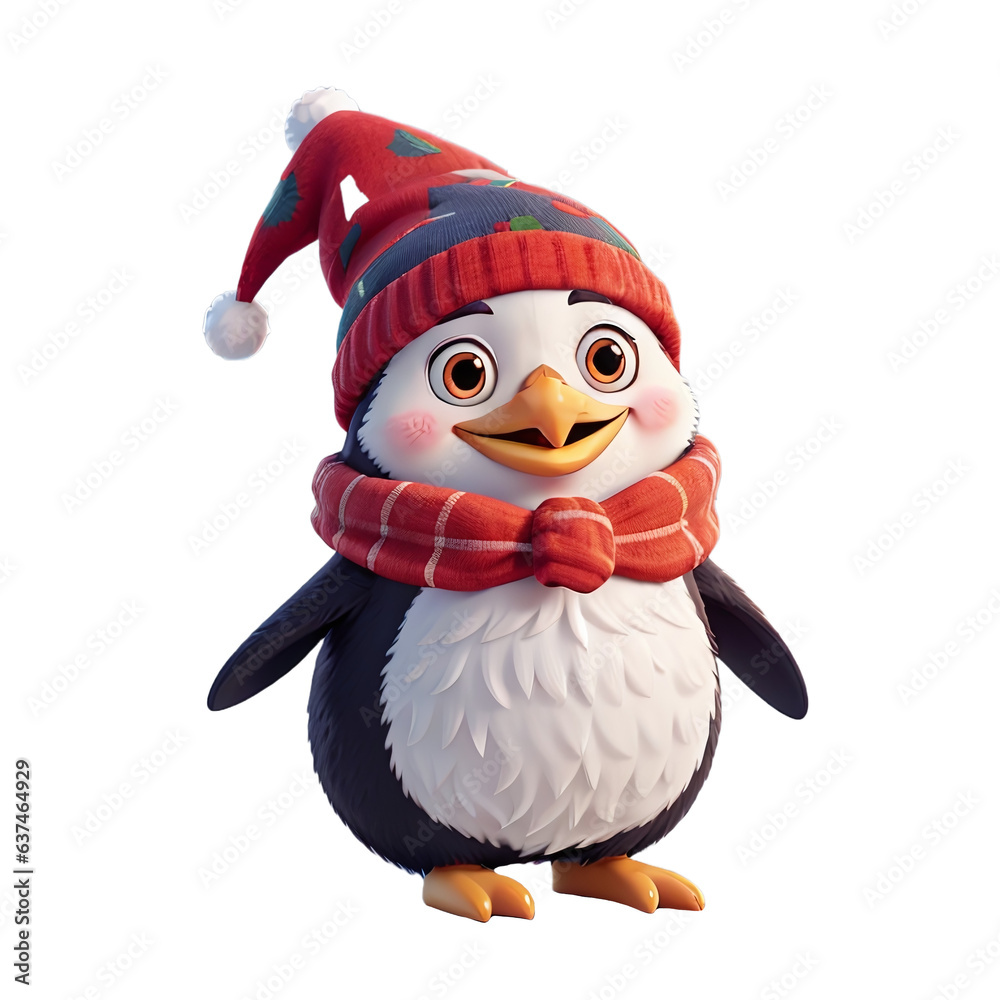 Cute Baby Christmas Penguin Svg Png Art Clipart Bundle, santa hat svg ...
